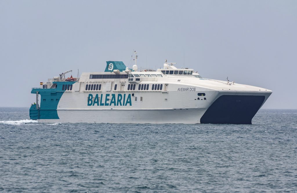 El «Avemar Dos» de Baleària Dénia-Ibiza-Palma los fines de semana – FERRYBALEAR
