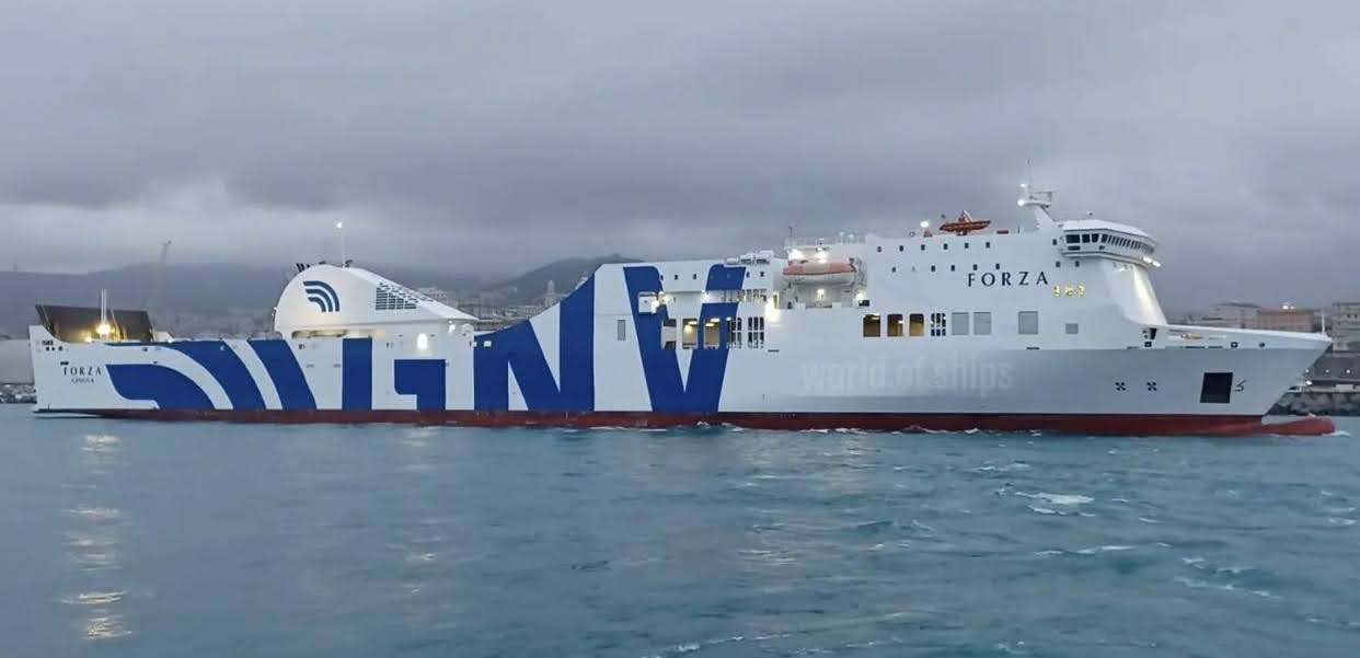 El «Forza» ya luce la imagen GNV – FERRYBALEAR