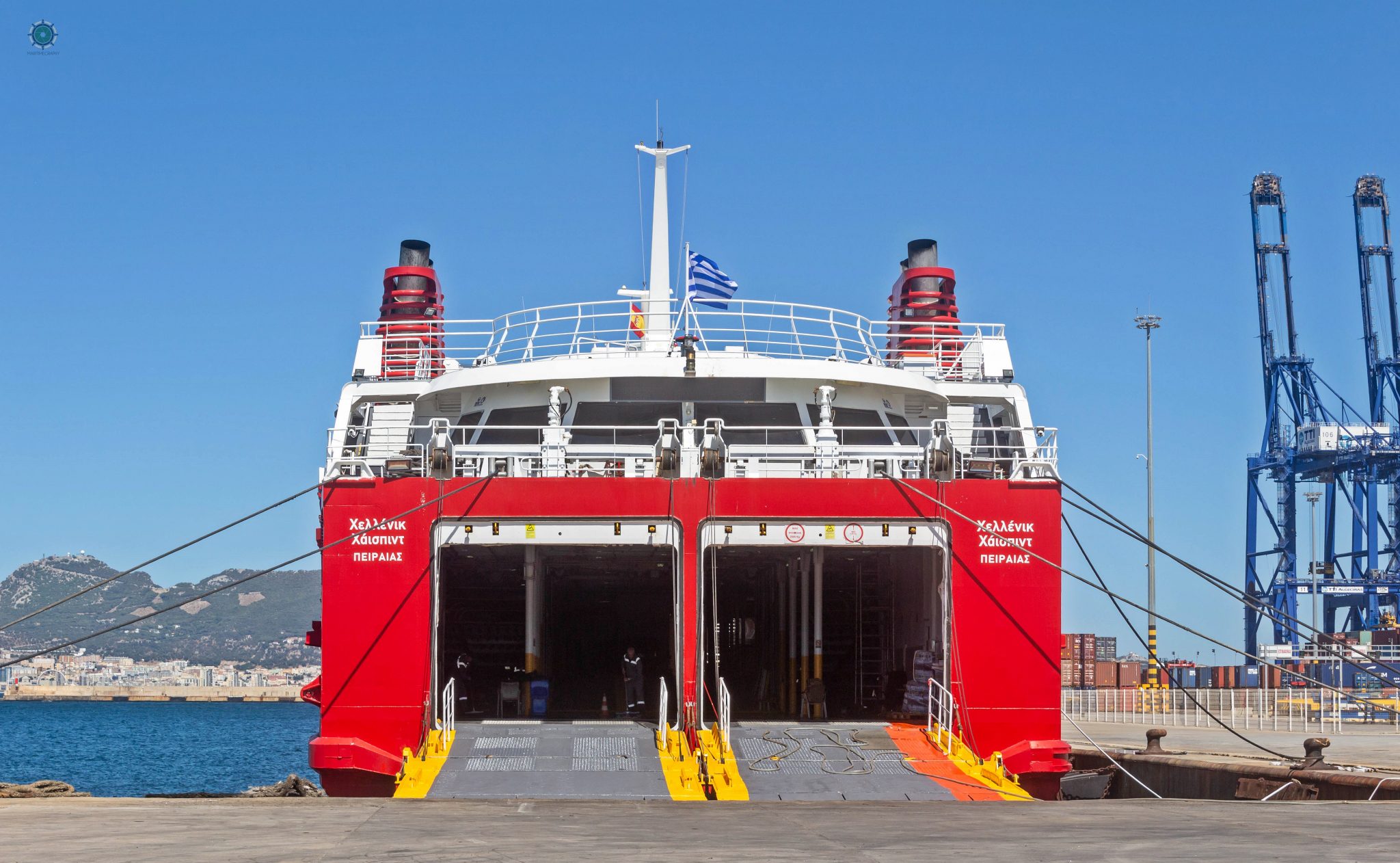 El HSC «Hellenic Highspeed» fletado por AML ya se encuentra en el Estrecho – FERRYBALEAR