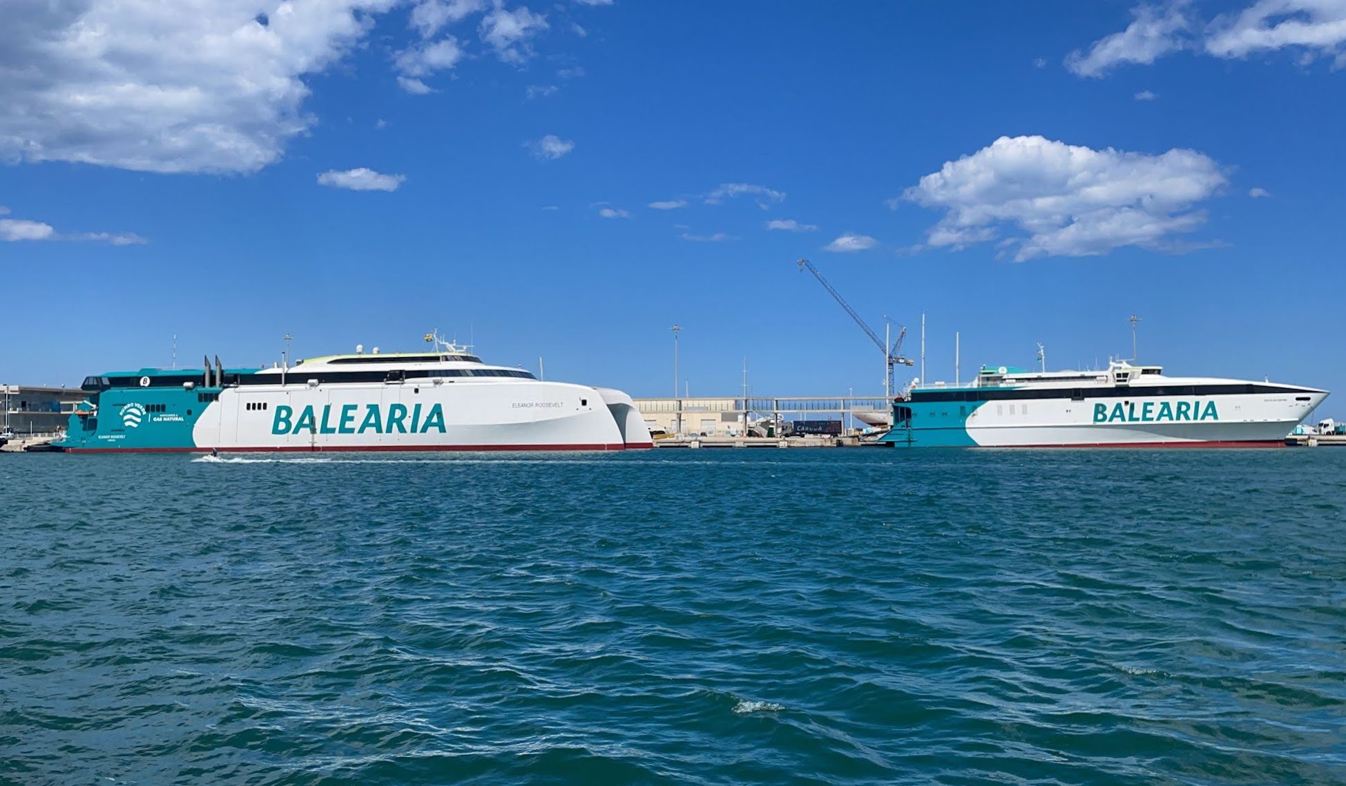 Puesta a punto para el «Eleanor» de Baleària que será relevado un par ...