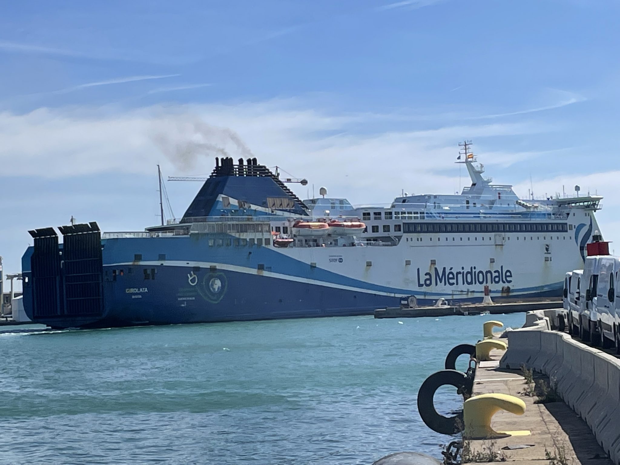 Escala en Barcelona esta mañana para el «Girolata» de La Meridionale ...