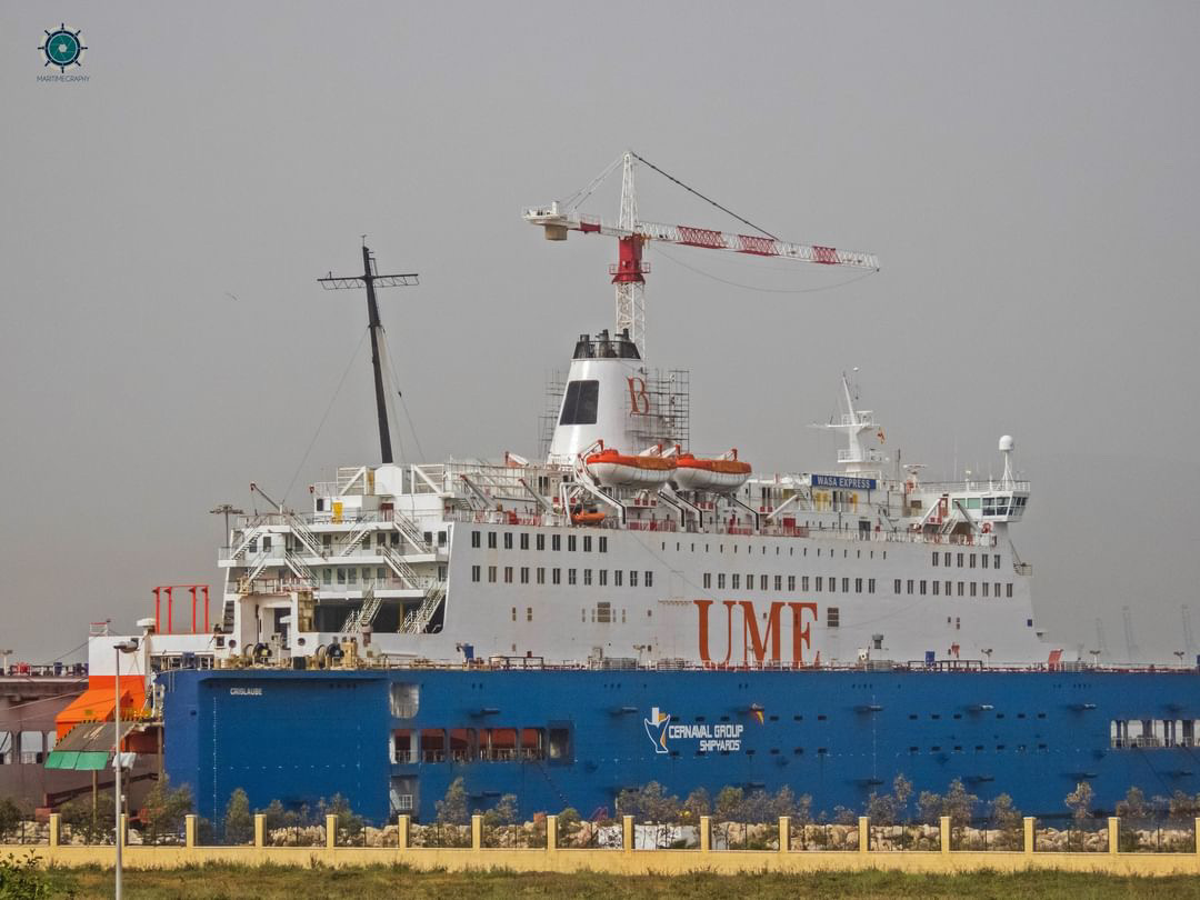 El «Wasa Express» de varada en Cernaval – FERRYBALEAR