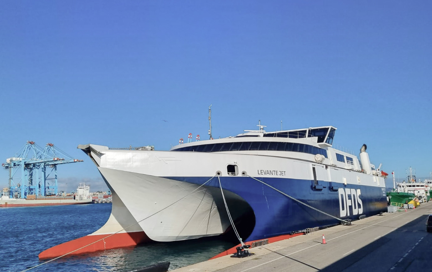 El fast ferry «Levante Jet» de DFDS regresa a la ruta Ceuta-Algeciras – FERRYBALEAR